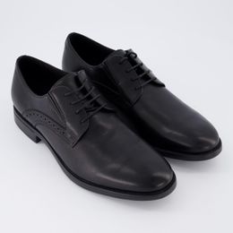 TK Maxx Schwarze Business-Schuhe mit perforierten Details aus Leder