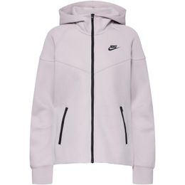 Nike Tech Fleece Trainingsjacke Damen in platinum violet-black