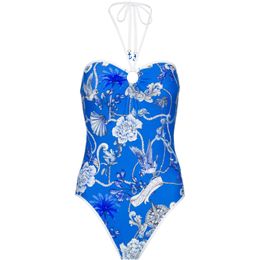 Seafolly Ahoy Badeanzug Damen - blau - Gr. 36 - Polyamid/Elastan