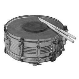Stagg Schlagzeug DP260 14 Zoll Übungspad aus Gummi mit verstärktem Mitteldot