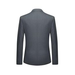 Allthemen Anzug (3 tlg, Sakko & Weste & Hose) Herrenanzug Slim Fit mit 2 Knöpfe für Business