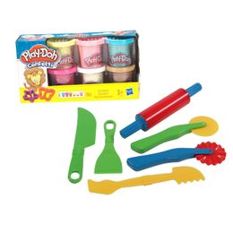 Play-Doh Knete Konfettiknete mit Förmchen und 6 teiligem Knetwerkzeug im Set