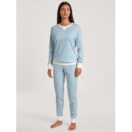 Calida Pyjama Calida Damen Bündchenpyjama 42454 azurit blue (1 Stück