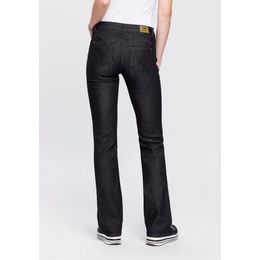 Arizona Bootcut-Jeans Shaping Mid Waist, schwarz