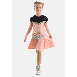 Denokids Shirtkleid Flower Unicorn mit süßem Einhorn-Aufdruck