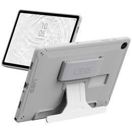Urban Armor Gear Scout Healthcare Handstrap & Kickstand Case Tablet-Cover Samsung Galaxy Tab A9+ (2023) Wi-Fi und LTE Back Cover Weiß (transparent), Grau