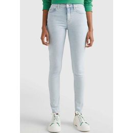 Tommy Jeans Skinny-fit-Jeans Nora mit Tommy Jeans Label-Badge & Passe hinten, blau
