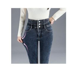KIKI Loungepants Jeans Damen Winter Outdoor Wear All-Match enge Hosen