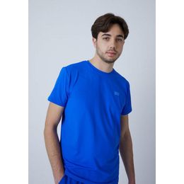 SPORTKIND Funktionsshirt Tennis T-Shirt Rundhals Herren & Jungen kobaltblau