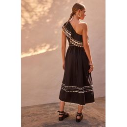 next Sommerkleid Einschulteriges Rik-Rak-Sommerkleid (1-tlg)