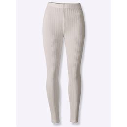 feel good Damen Leggings, ecru, Gr&ouml;&szlig;e 52/54