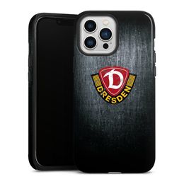 DeinDesign iPhone 13 Pro Max Handy Panzer Handyh&uuml;lle robuste Outdoor H&uuml;lle Schutzh&uuml;lle gl&auml;nzend Sgd Official Licensed Product Sg Dynamo Dresden Tough Case