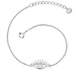 Glanzstücke München Glanzstücke München Silberarmband Allsehendes Auge silber, mit Zirkonia, silberfarben