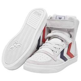 hummel Slimmer Stadil Leder High-Top Sneaker Kinder white 27