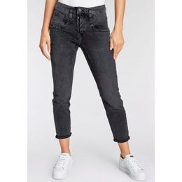 Herrlicher Ankle-Jeans SHYRA CROPPED ORGANIC High Waisted, schwarz