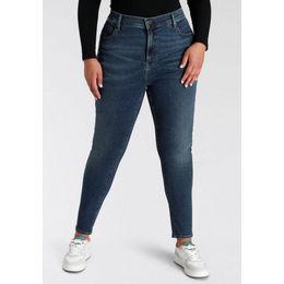 LEVI'S® PLUS Levi's® Plus Skinny-fit-Jeans 721 PL HI RISE SKINNY sehr figurbetonter Schnitt, blau