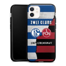 DeinDesign iPhone 12 mini Handy Silikon H&uuml;lle Case schwarz Handyh&uuml;lle Fc Schalke 04 Friendship 1. Fc N&uuml;rnberg