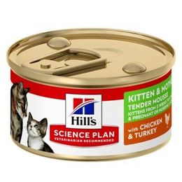 Hill's Hill's Hill’s Science Plan Kitten & Mother mit Huhn & Truthahn, Tender Mousse 24×85 g