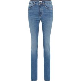 Slim-fit-Jeans Mustang "Shelby Slim" Gr. 31, Länge 34, blau (hellblau 402) Damen Jeans 5-Pocket-Jeans Röhrenjeans