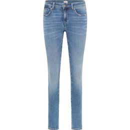 Skinny-fit-Jeans Mustang "Quincy Skinny" Gr. 27-34, EURO-Größen, hellblau 402 Damen Jeans 5-Pocket-Jeans Röhrenjeans