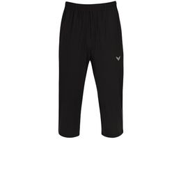 Jerseyhose TRIGEMA "TRIGEMA 3/4-Hose mit Kordelzug" Gr. XXL, US-Größen, schwarz Damen Hosen Jerseyhosen