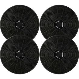 4x Aktivkohlefilter Ersatz für Klarstein 10035386 für Dunstabzugshaube - 16 cm - vhbw