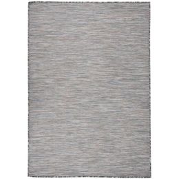 MAISONCHIC - Outdoor-Teppich,Außenteppich Für Terrasse Und Balkon,Küchenteppich Flachgewebe 160x230 cm Braun und Blau VESS131883