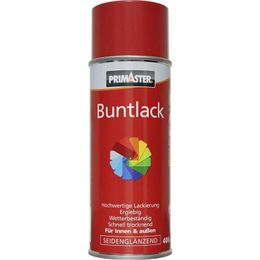 Primaster Lackspray 400ml Feuerrot Seidenglänzend Wetterbeständig Sprühlack