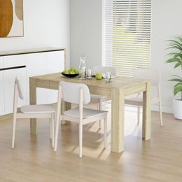 Esstisch，Esszimmertisch，Speisetisch für Wohnzimmer, Esszimmer Sonoma-Eiche 140x74,5x76 cm Holzwerkstoff AGHDE625696 MAISONCHIC