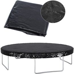 Trampolin Abdeckung Regenabdeckung Abdeckplane - UV-beständig, Reissfestes pe, schwarz - ø 310 cm (für Trampoline bis ø 305 cm) - Kinetic Sports