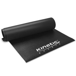 Kinetic Sports - 6 mm Bodenschutzmatte für Fitnessgerät Heimtrainer – Sport Laufband Matte, Multifunktionsmatte schwarz Mehr Stabilität, Weniger