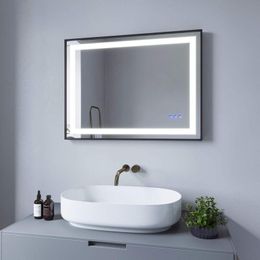 AQUABATOS® LED Badspiegel mit Beleuchtung Badezimmerspiegel Beleuchtet Wandspiegel Kaltweiß und Warmweiß Licht Dimmbar lichtspiegel Beschlagfrei