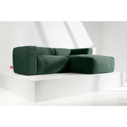 Buffo Ecksofa Rechts 3/4 Sitzer mit extrem weicher und bequemer Sitz, blau - Konsimo