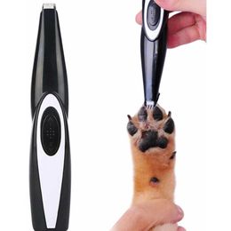 Minkurow - Tierhaarschneider für Hunde und Katzen, geräuscharmer, wiederaufladbarer USB-Akku, elektrisch für Haare um Gesicht, Augen, Ohren, Pfote,