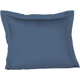 Mako-Satin-Kissenbezug uni colours 6073 denim 35x40 cm Stehsaum - Fleuresse