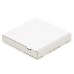 KK VERPACKUNGEN - 400 Pizzakartons 240 x 240 x 40 mm Pizzaschachteln Blanko Verpackungen weiß - Weiß