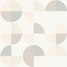 A.S. Création Skandinavische Tapete grau rosa | Nordische Tapete geometrisch 367702 | Vliestapete skandinavisch 36770-2 | Pastell-Tapeten für Schlafzimmer kaufen!