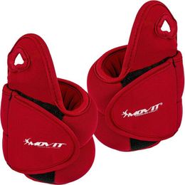 Movit® 1,0 kg Neopren Gewichtsmanschetten Daumenschlaufe, rot