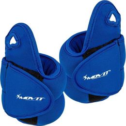 Movit® 0,5 kg Neopren Gewichtsmanschetten Daumenschlaufe, blau