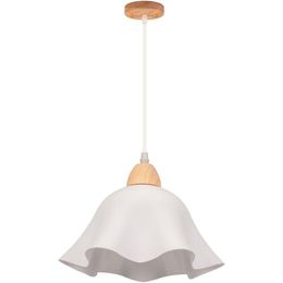 Wottes - Modern Hängelampe Nordic Pendelleuchte Metall Holz Kronleuchter für Esstisch Esszimmer Wohnzimmer