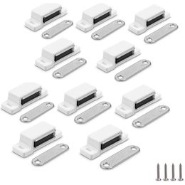 Petites Ecrevisses - 10 Stück Magnetschnäpper Magnet Türschließer für Möbel Schränke Magnetschloss mit Schrauben