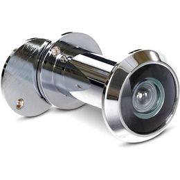 Petites Ecrevisses - Türspion Weitwinkel 200° mit Sichtschutz 16mm Bohrloch Türbetrachter Guckloch für 35-55mm Türen - Silber
