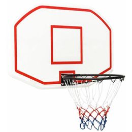 Basketballkorb Weiß 109x71x3 cm Polyethylen - Weiß - Prolenta Premium