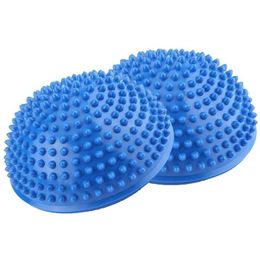 Fußmassageball, PVC-Yoga-Halbkugeln, Übungsmassage-Trainer, Fitness-Balance-Ball (Blau) - Minkurow