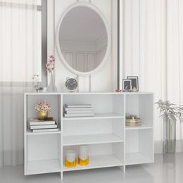 MAISONCHIC Sideboard Kommode für Wohnzimmer Küche Weiß 120x30x75 cm Holzwerkstoff DE99728