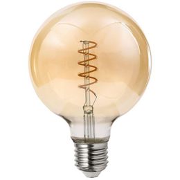 E27 G95 4,5 w LED-Lampe Amber Vintage Deco Filament Température de Couleur: Blanc chaud 2200K