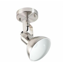 Licht-Erlebnisse Verstellbare Spot Lampe Retro Design in Aluminium Deckenleuchte - Aluminium
