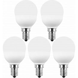 Blulaxa - LED-SMD-Lampe, G45, E14, eek: f, 5W, 470lm, 2700K, 5 Stück