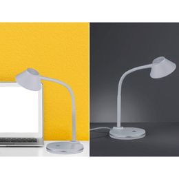 REALITY LEUCHTEN LED Schreibtischleuchte BERRY flexibel, Kunststoff Weiß, 33cm hoch