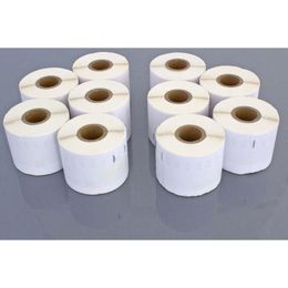 vhbw 10x Etiketten-Rolle 54mm x 101mm (220 Etiketten) kompatibel mit Dymo LabelWriter LW400 Turbo, LW450 Duo, LW450 Etiketten-Drucker